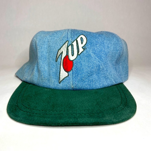 Stylemaster | Accessories | Vintage 7up Denim And Suede Hat Cap Strap ...